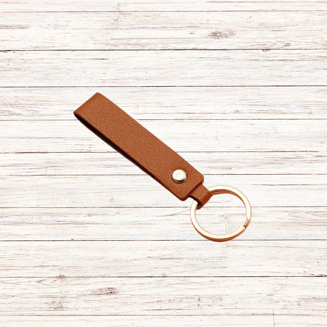 Plain Leather Keychain – Disenio Colorido