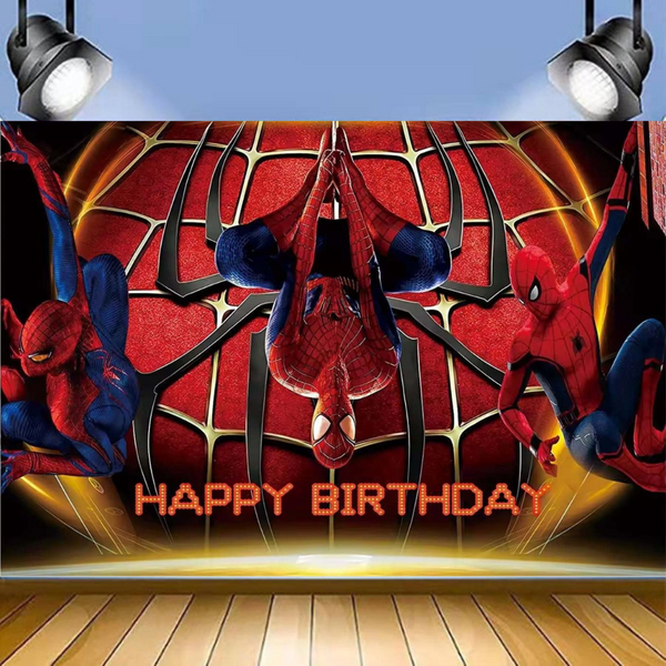 SPIDERMAN BIRTHDAY PARTY BANNER 3x5ft – Disenio Colorido