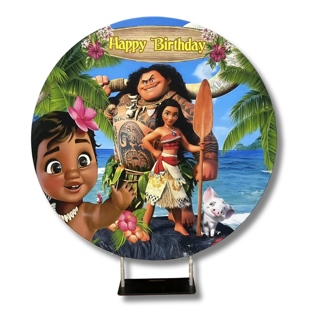 MOANA - ROUND BACKDROP – Disenio Colorido